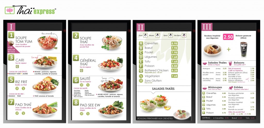 Digital Signage Menu Board Restaurant 2 Digi Signs